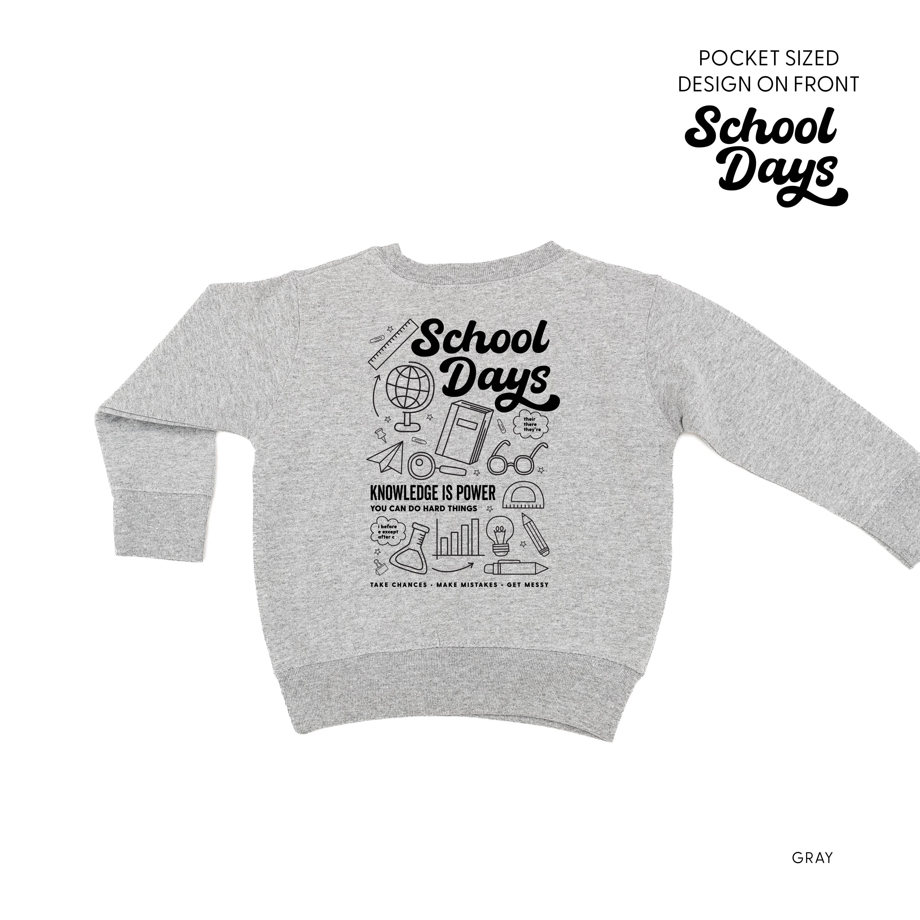 School Days - School Day Items (pf & b) - Child Sweater – Little Mama ...