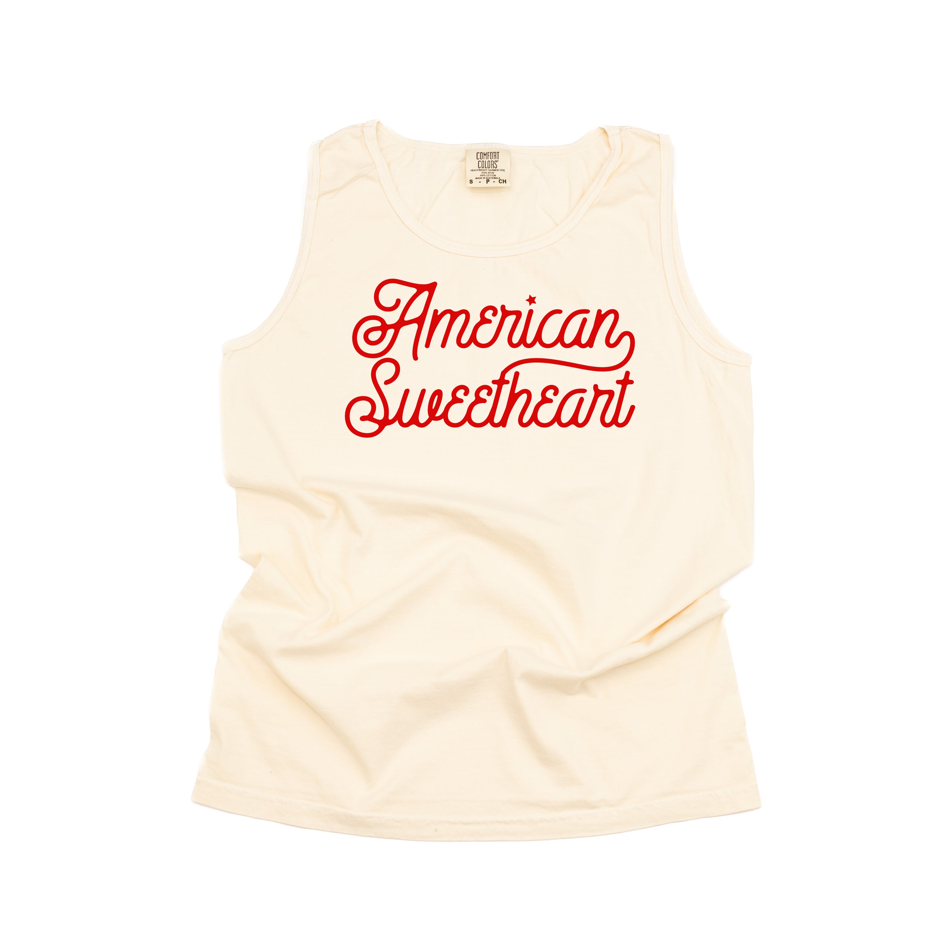 American Sweetheart - Script - Comfort Colors TANK – Little Mama Shirt ...